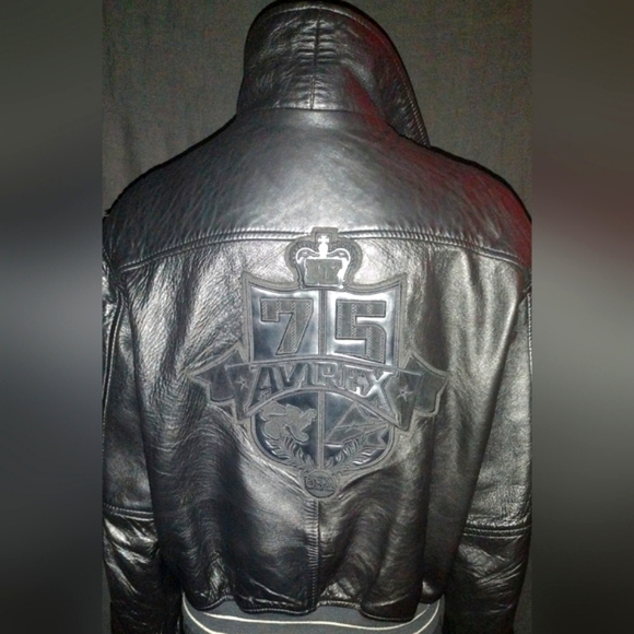 Avirex | Jackets & Coats | Avirex Black Vintage Leather Jacket | Poshmark